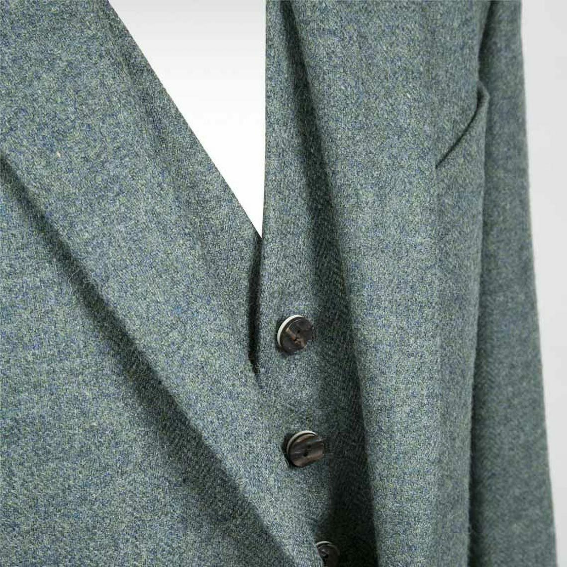 Lovat Green Tweed Braemar Jacket & Waistcoat | Shilling & Fitz ...